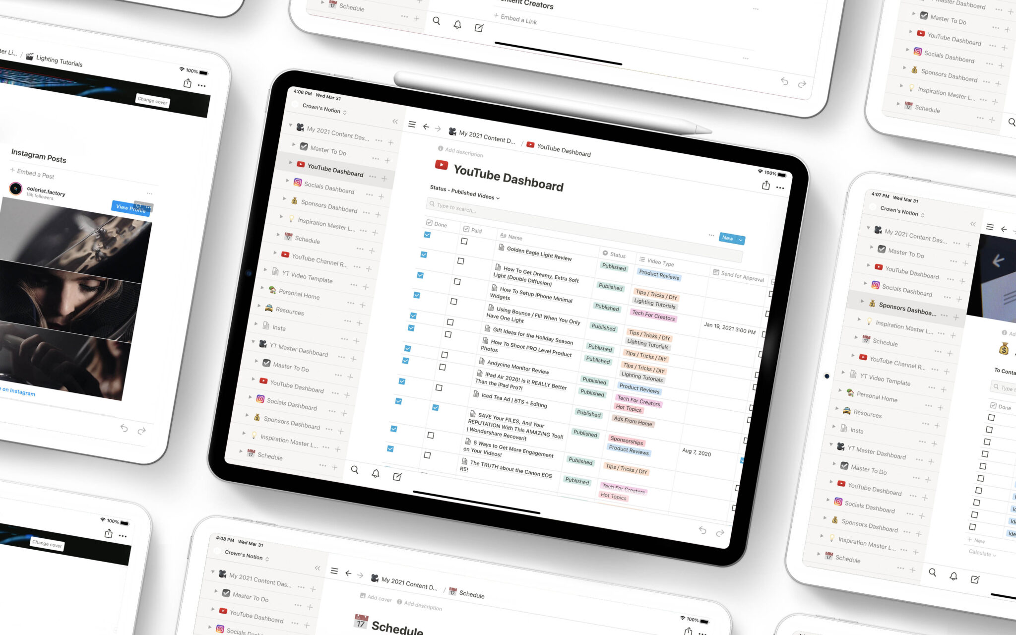 YouTube Planner for Notion – Alex Perri