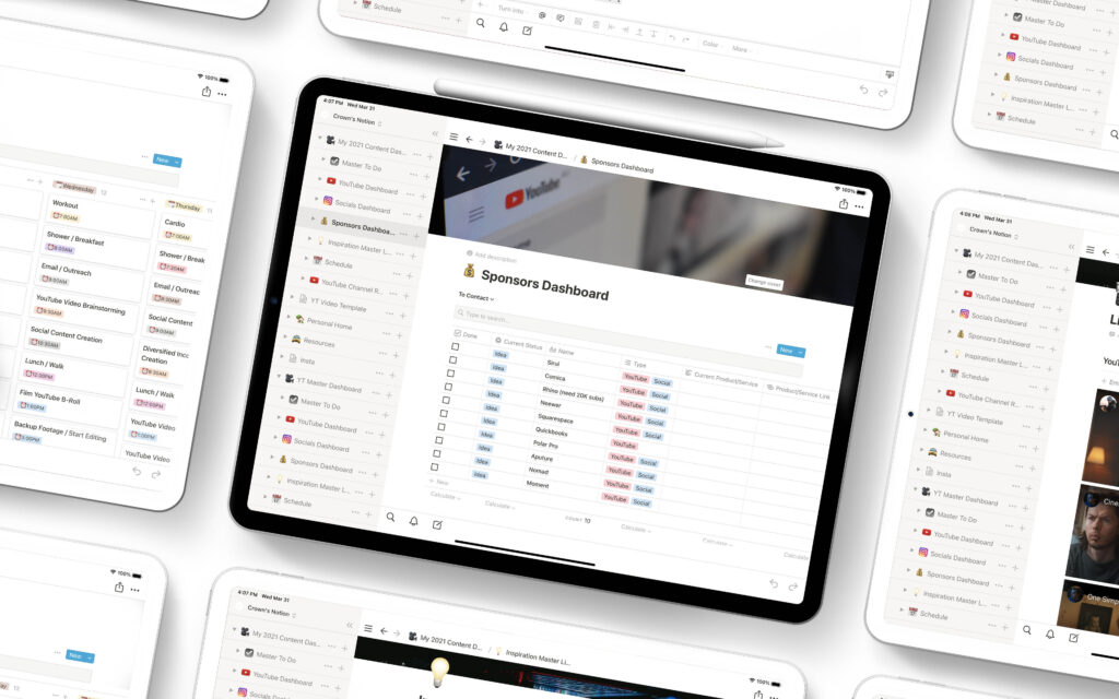 YouTube Planner for Notion – Alex Perri
