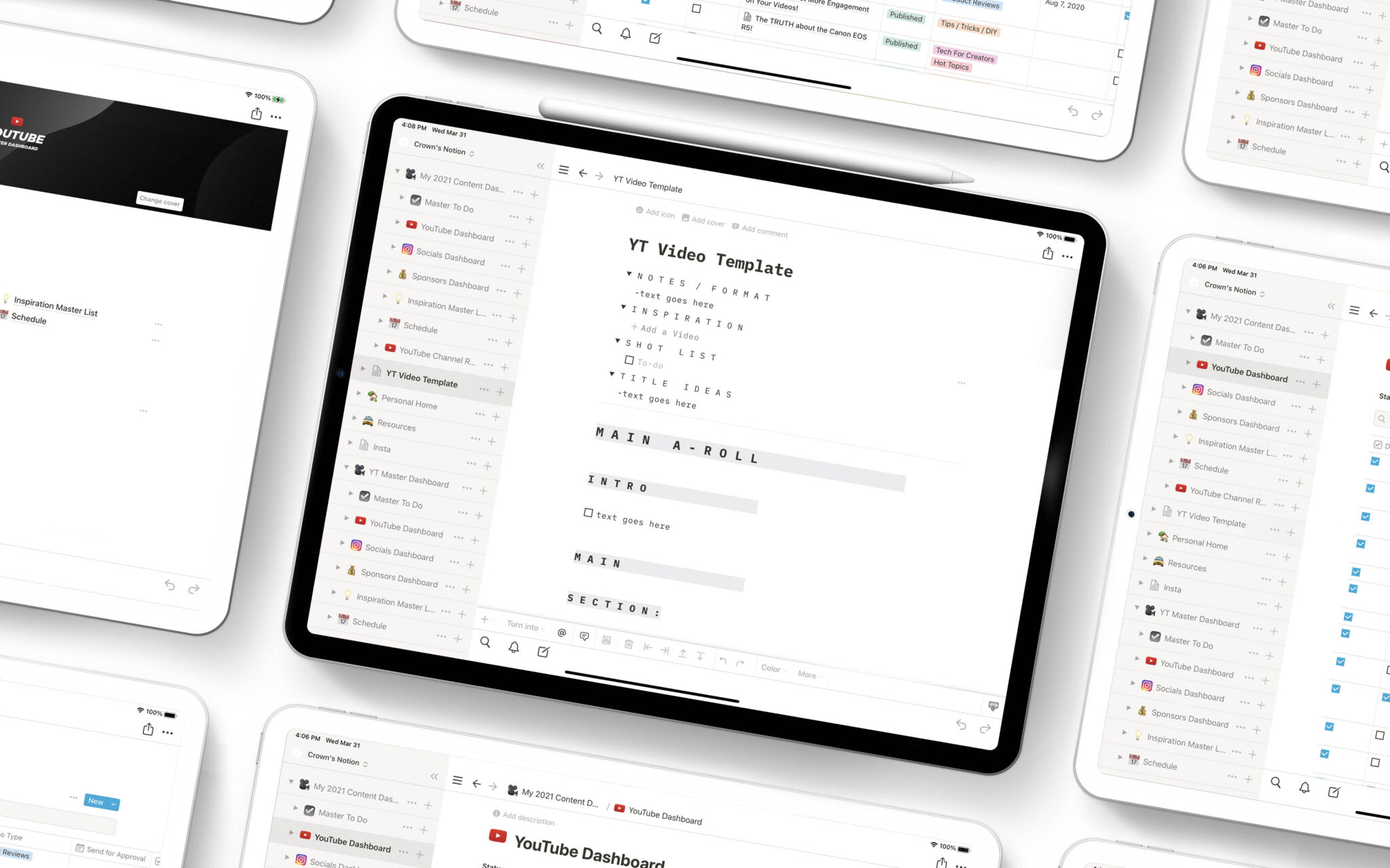 YouTube Planner for Notion – Alex Perri